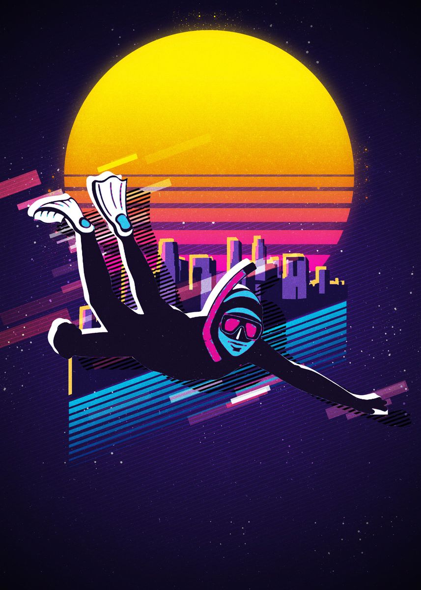 'Diver' Poster by patelwiley | Displate