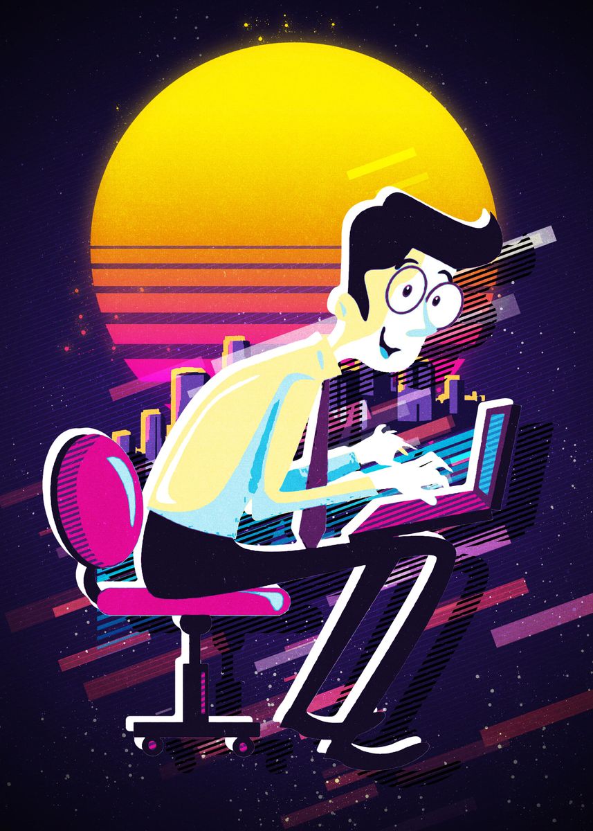 'Software engineer' Poster, picture, metal print, paint by gillpa ...