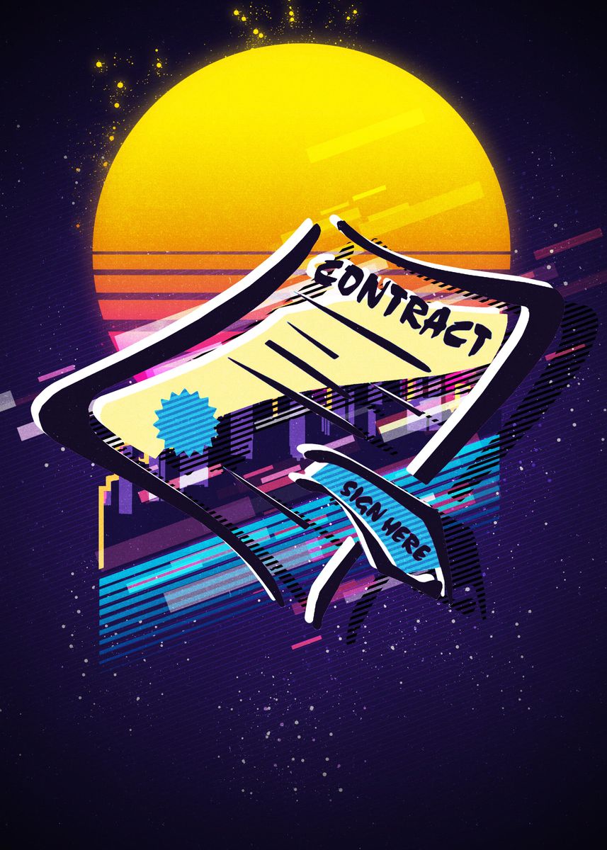 'Sales manager' Poster, picture, metal print, paint by Retro Nice ...