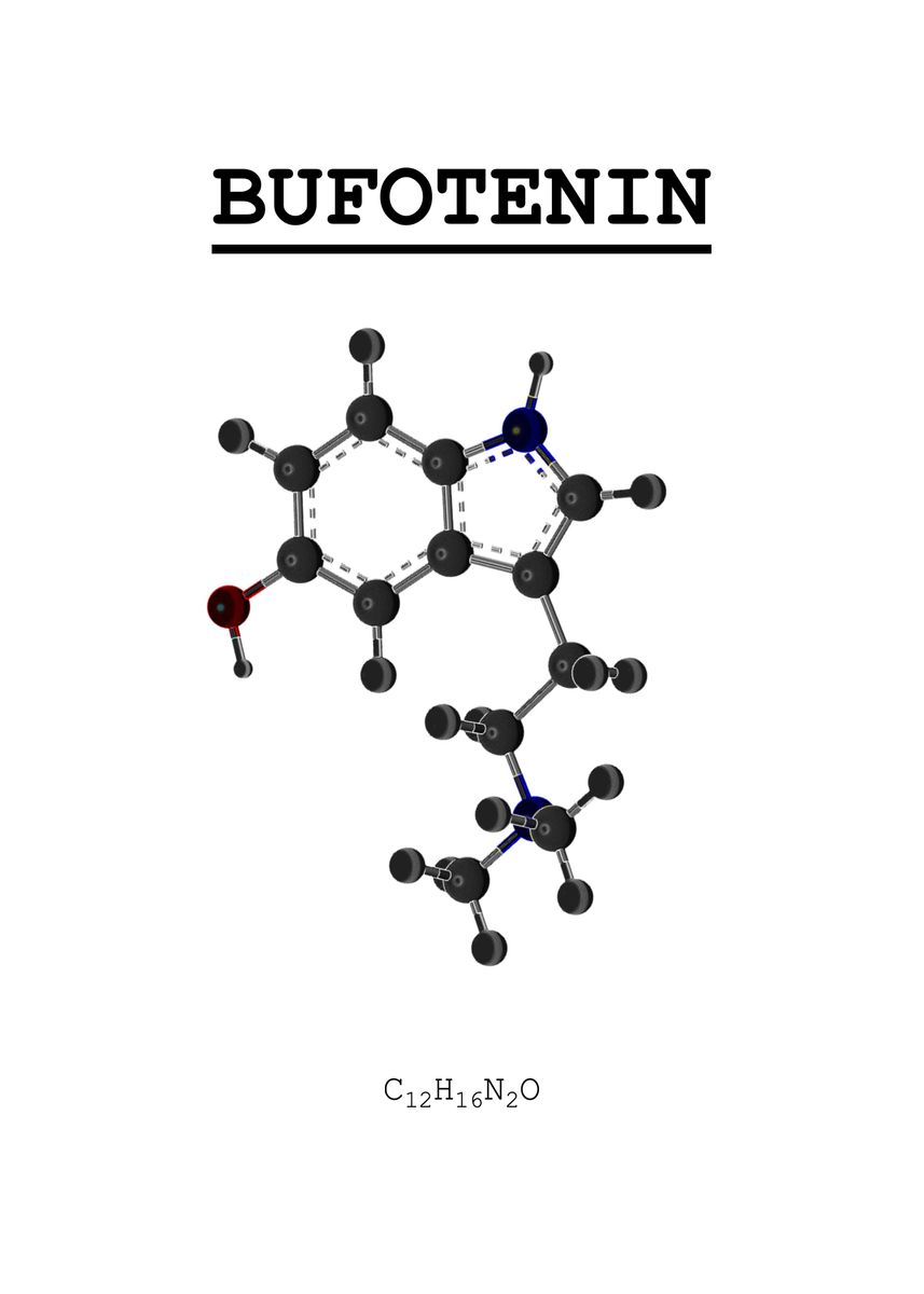 'Bufotenin' Poster, picture, metal print, paint by ChemECool | Displate