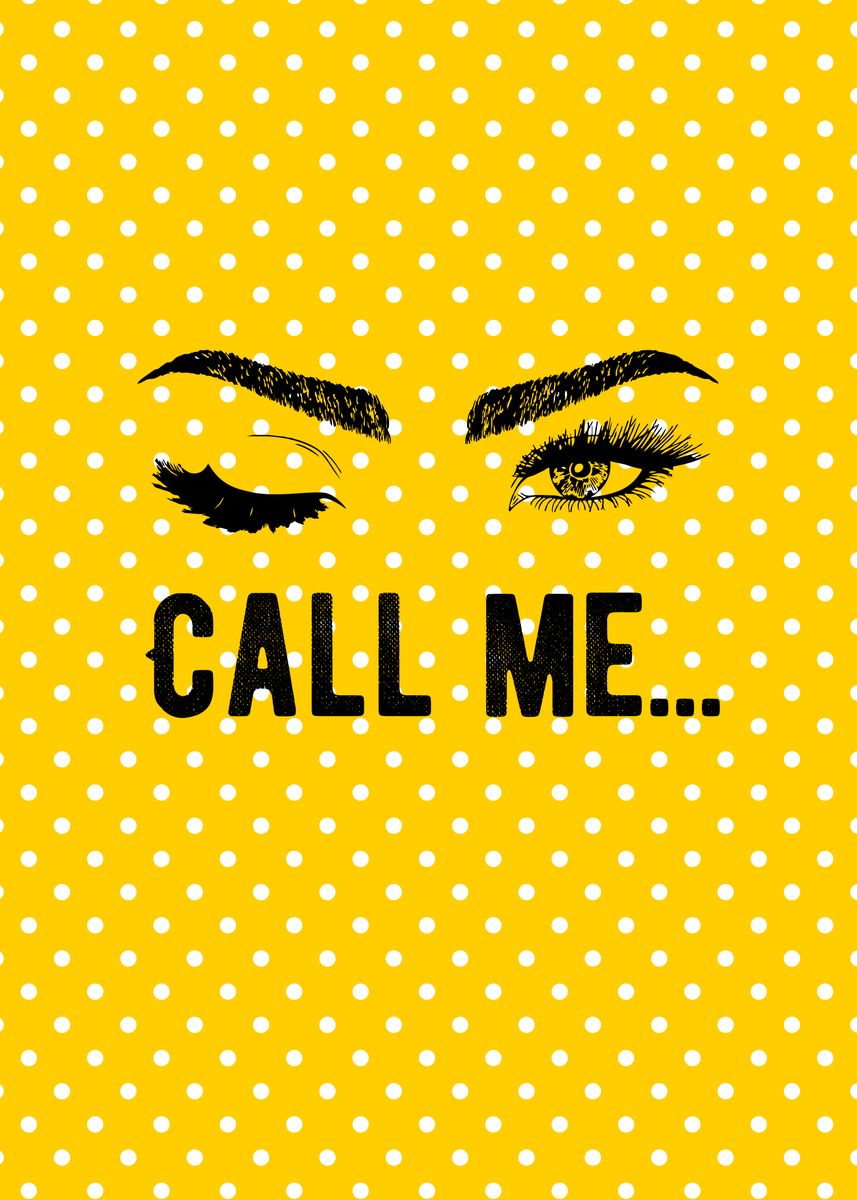 'Call Me' Poster by Amuse | Displate