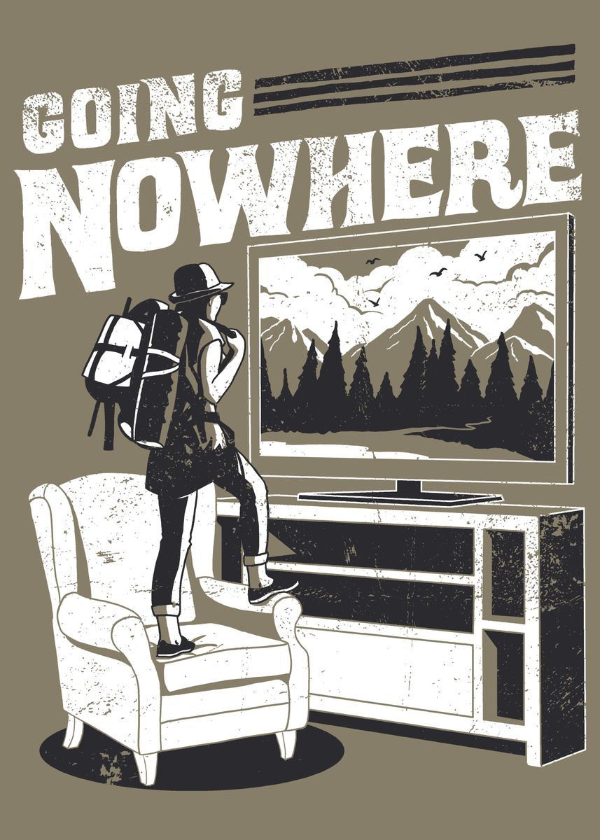 'Going Nowhere' Poster, picture, metal print, paint by Anthony Brian ...
