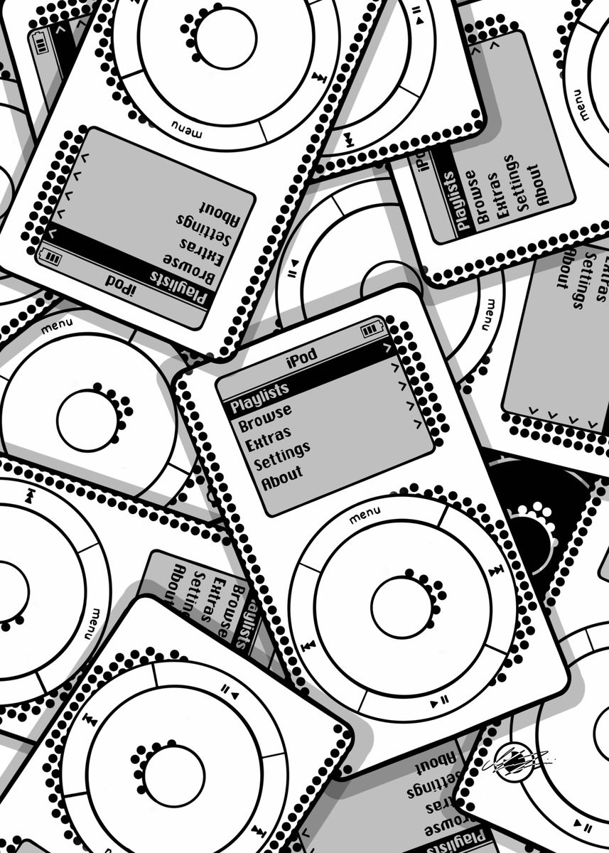 'iPod' Poster by Massimo Zanini | Displate