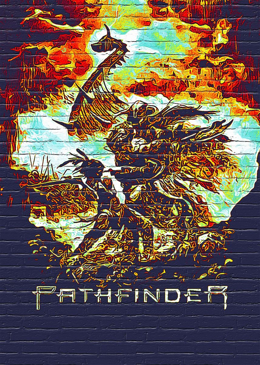 'Pathfinder' Poster, picture, metal print, paint by Zain Brookes | Displate