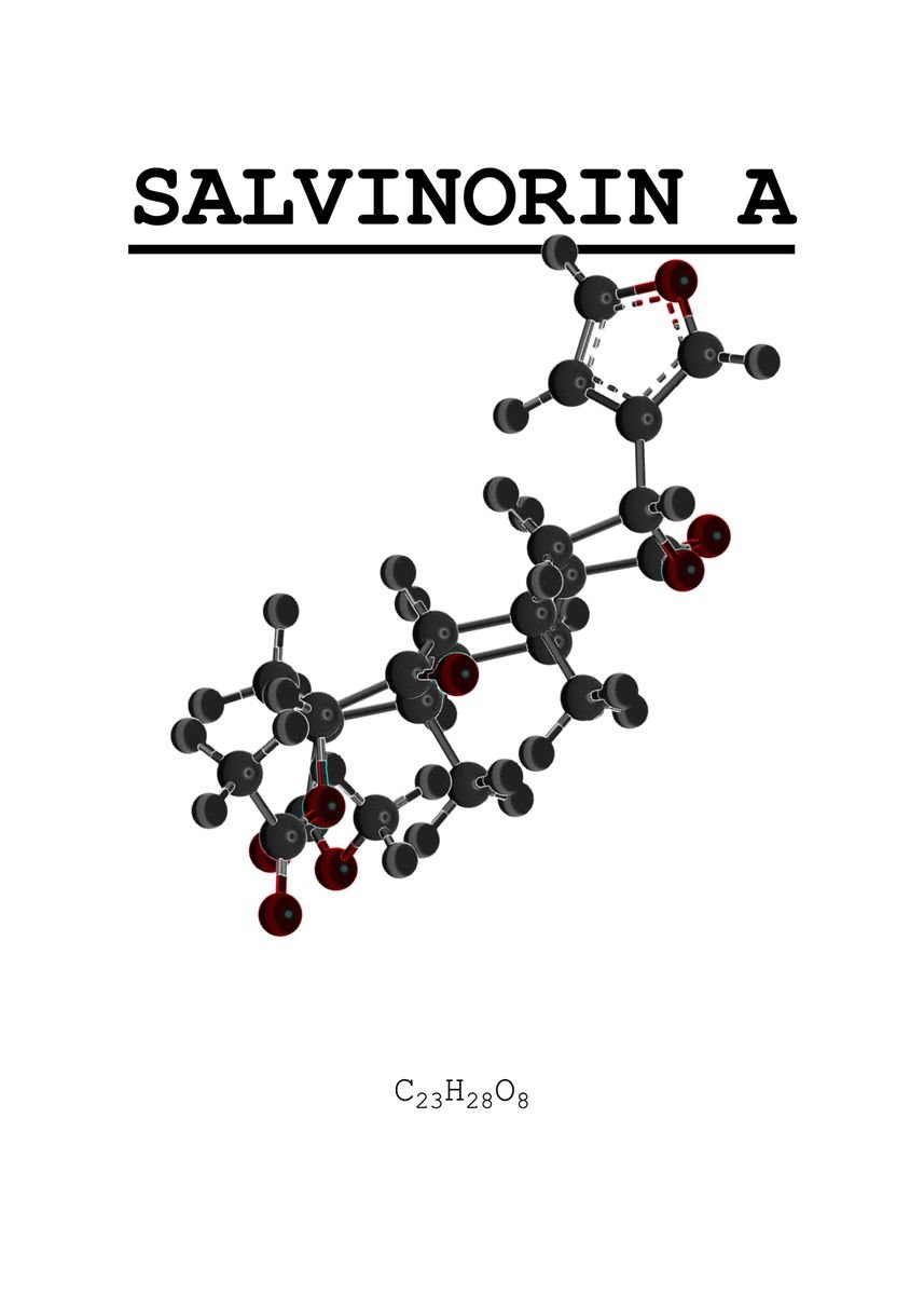 'Salvinorin A' Poster by ChemECool | Displate