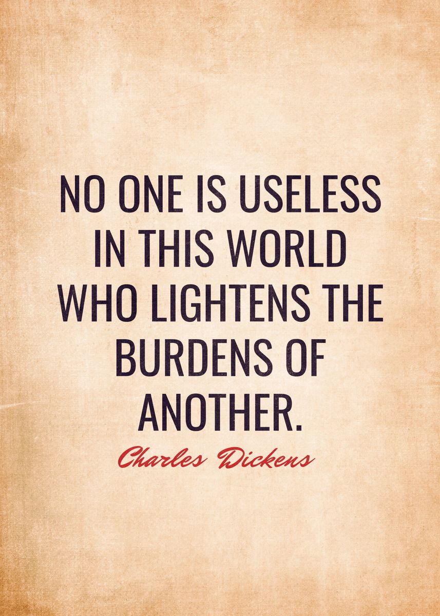 'Quotes Charles Dickens' Poster, picture, metal print, paint by Dicky ...