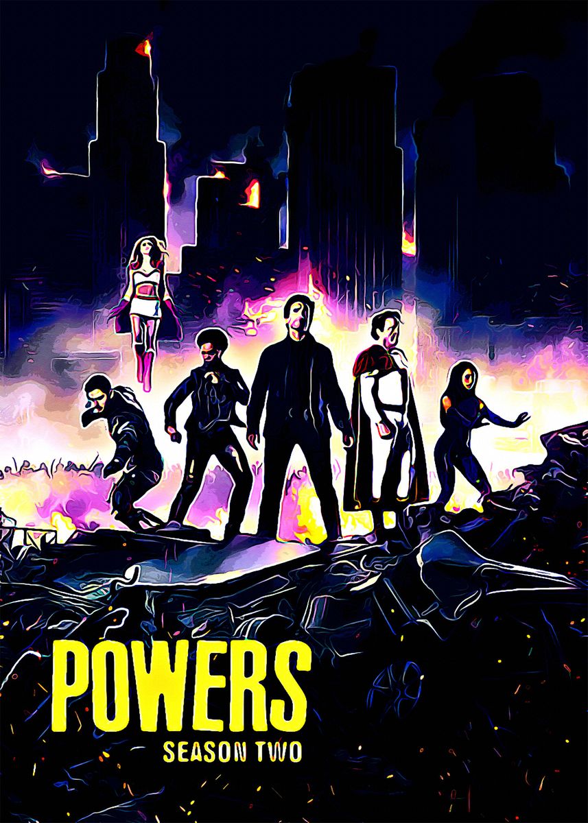 'Powers 2014 1' Poster, picture, metal print, paint by Vivienne Raymond ...
