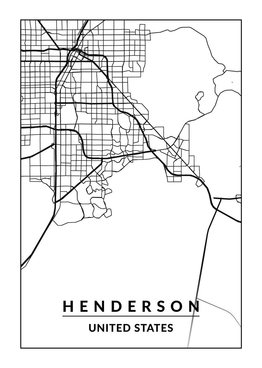 'Henderson usa' Poster, picture, metal print, paint by Zero Nine | Displate