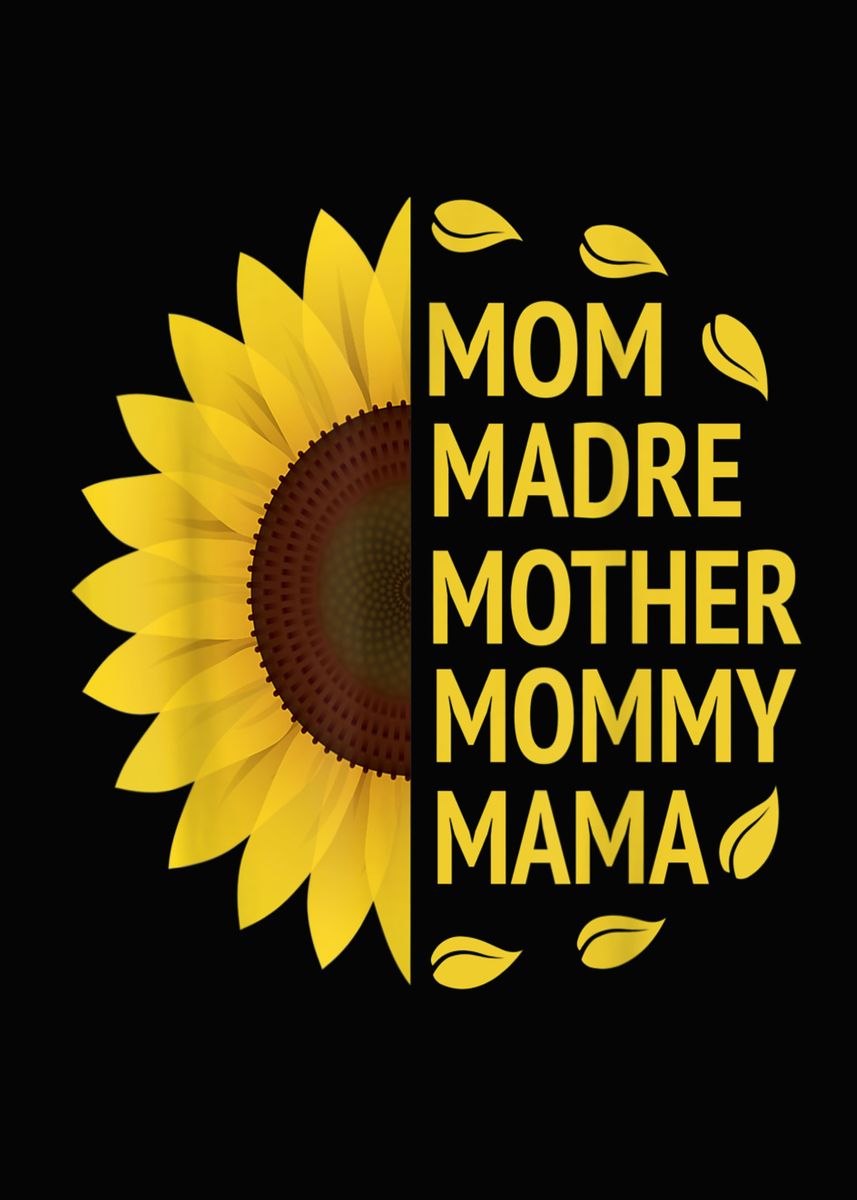 'Mom Madre Mother Mommy Mam' Poster by FAMILY LOVE | Displate