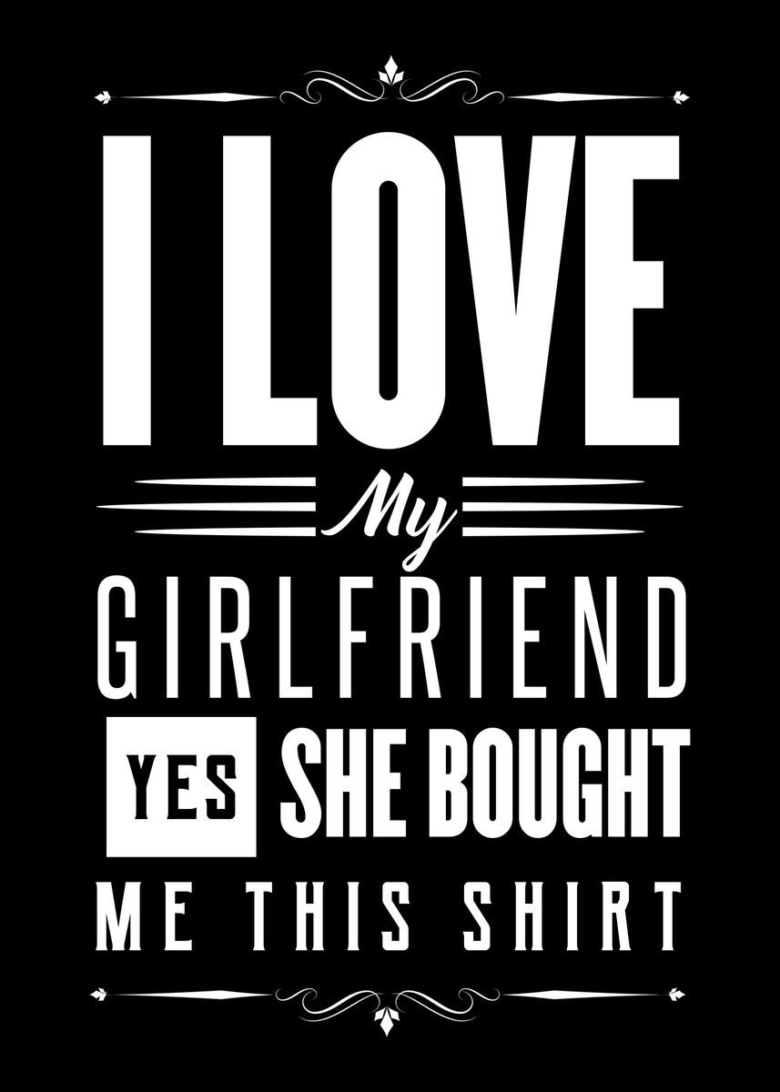 'girlfriend' Poster, picture, metal print, paint by Hexor | Displate