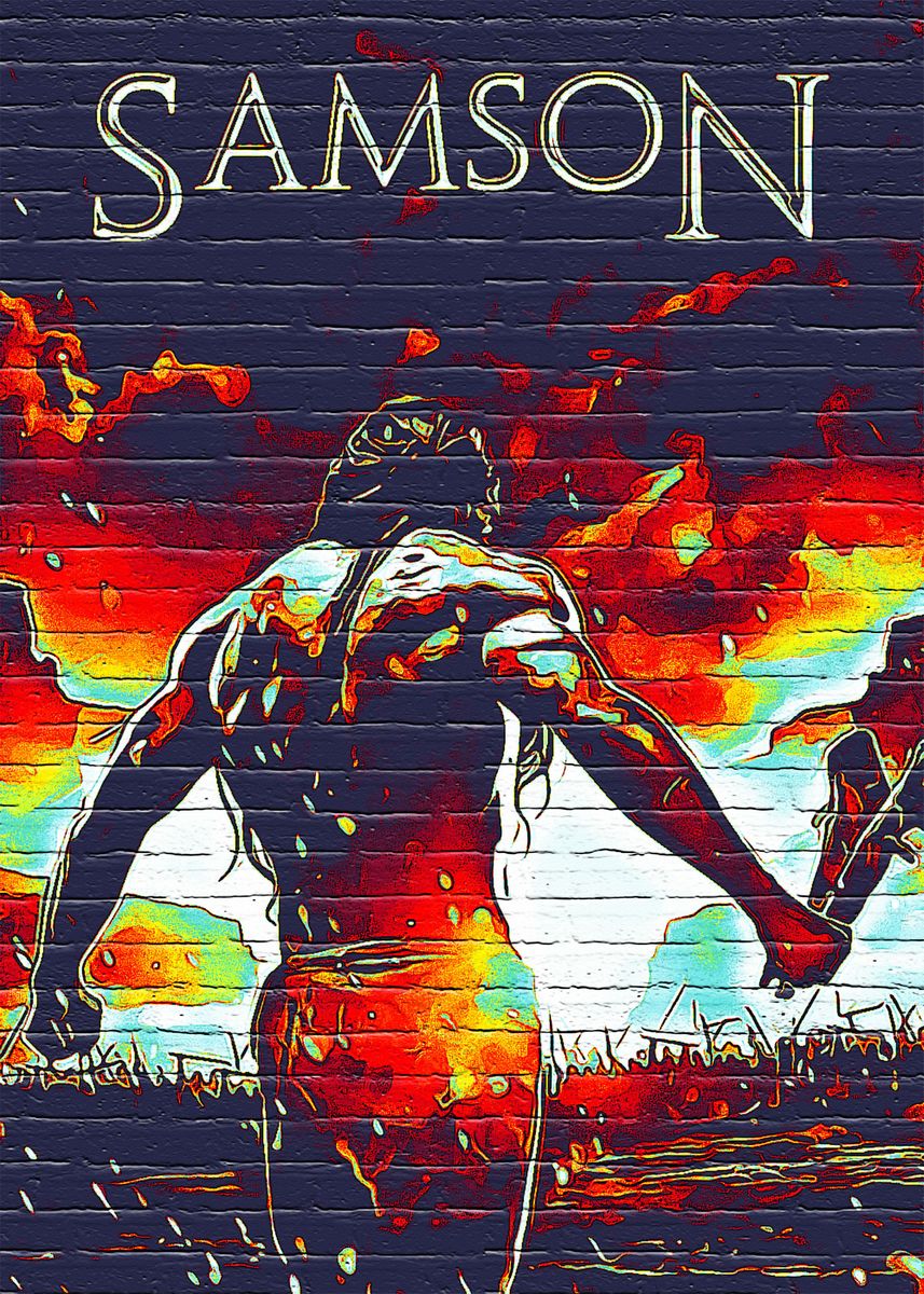 'Samson' Poster, picture, metal print, paint by Elisa Woodard | Displate