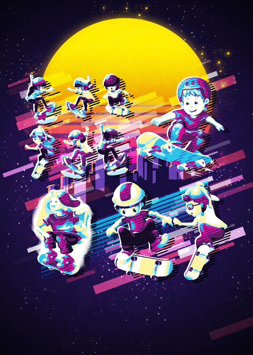 'SkateBoard' Poster by Mibride | Displate