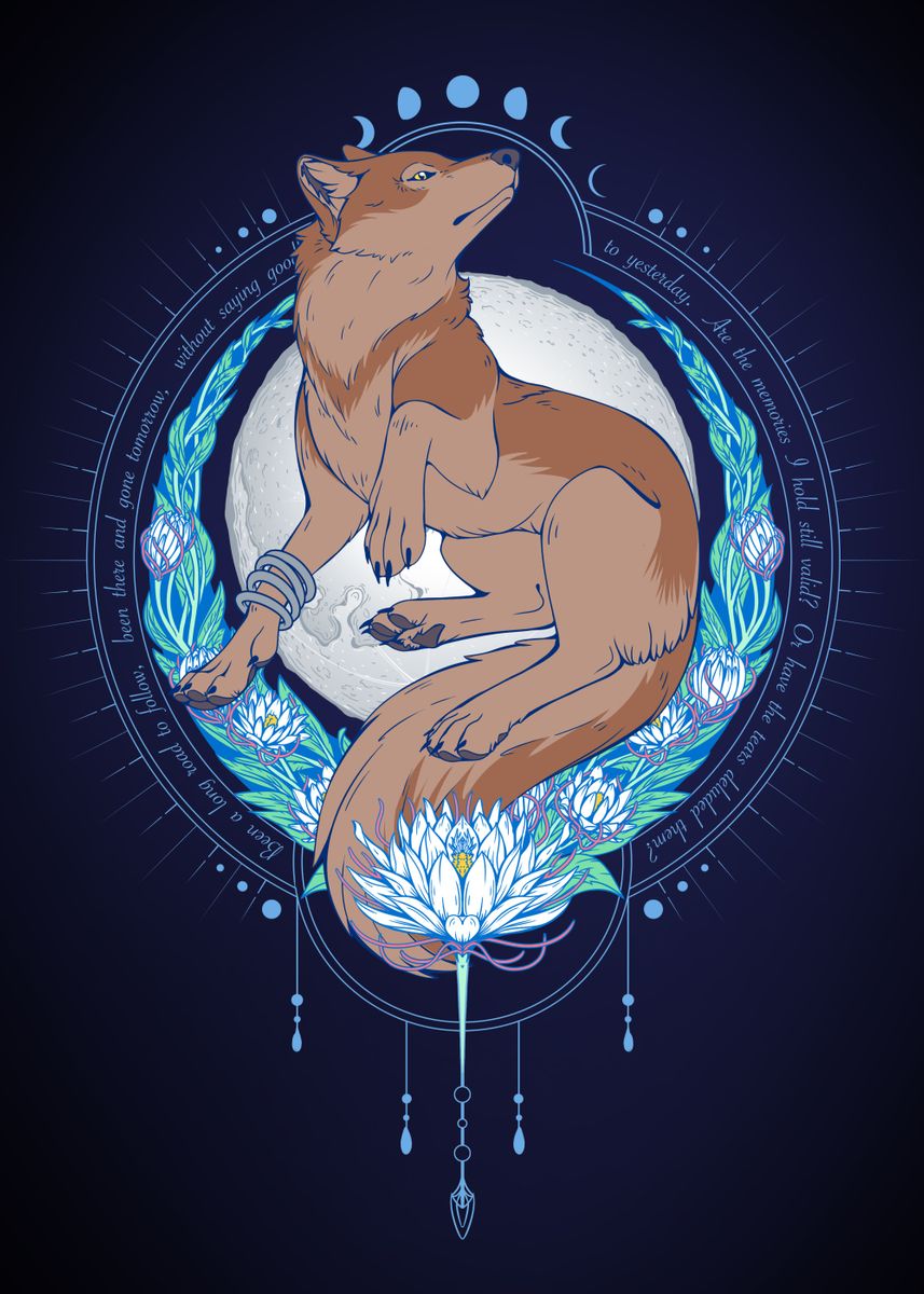 'Howling Wolf' Poster, picture, metal print, paint by Venetia Jackson ...