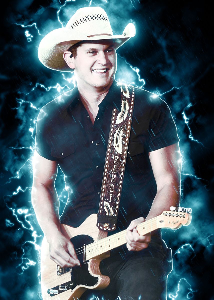 'Jon Pardi' Poster, picture, metal print, paint by Mcgilvery Colby ...