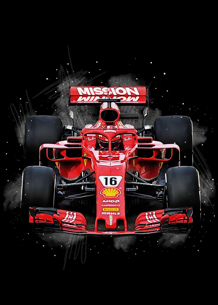'Charles Leclerc' Poster by PADA GROUP | Displate