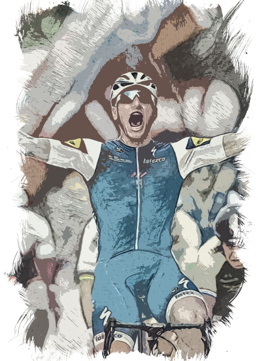 'Pro Cyclist World Tour' Poster, picture, metal print, paint by OliArt ...