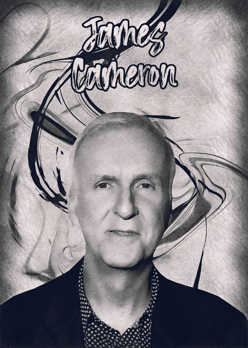 'James Cameron' Poster, picture, metal print, paint by DarkArty | Displate