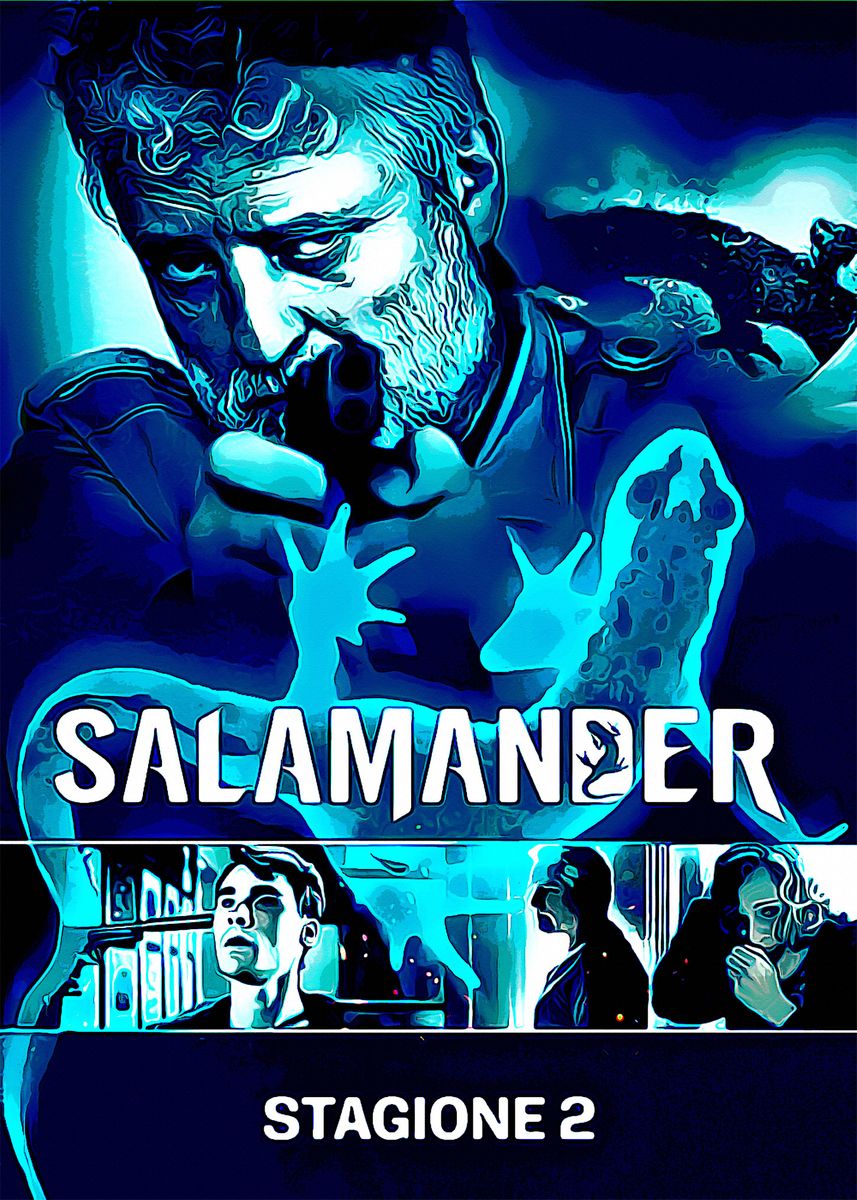 'Salamander 3' Poster, picture, metal print, paint by Katerina Lim ...