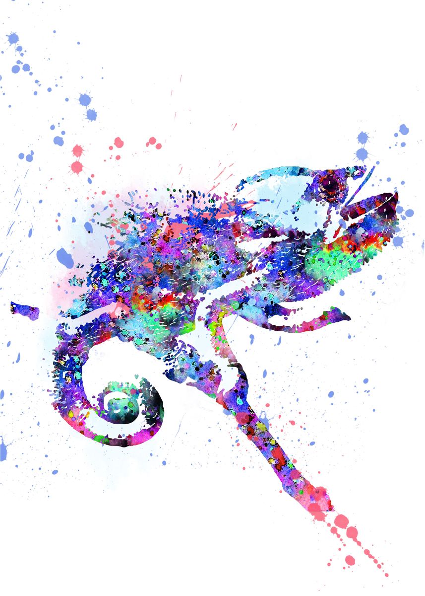 'Chameleon ' Poster by RosaliasArt | Displate