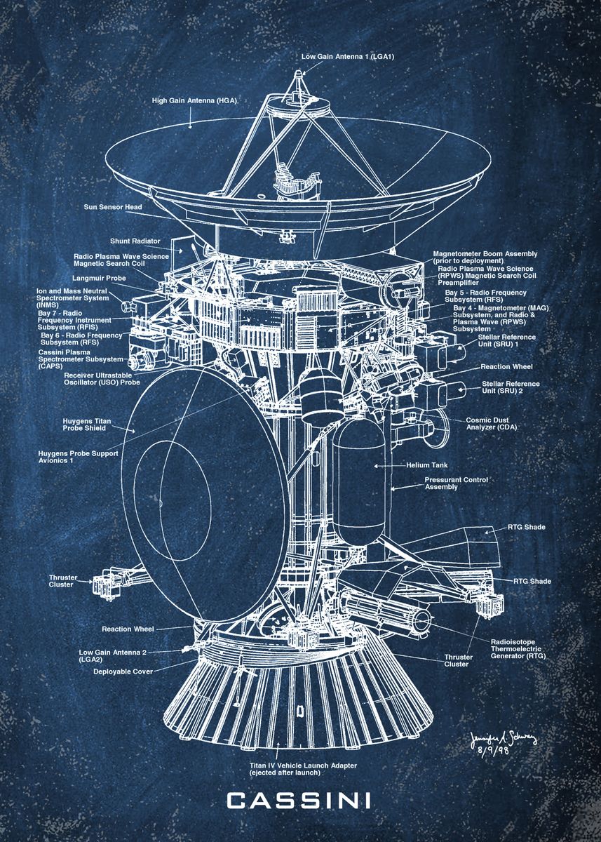 'cassini' Poster, picture, metal print, paint by Project X Project X ...
