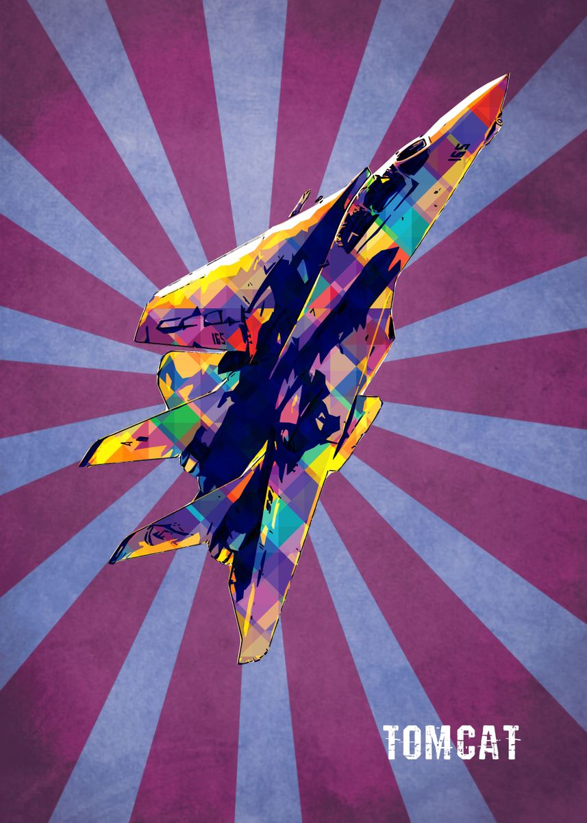 'Tomcat' Poster, picture, metal print, paint by Airpower Art | Displate