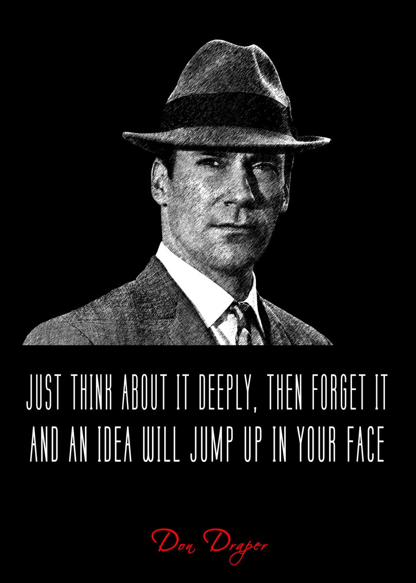'Don Draper' Poster, picture, metal print, paint by DesignerMind | Displate