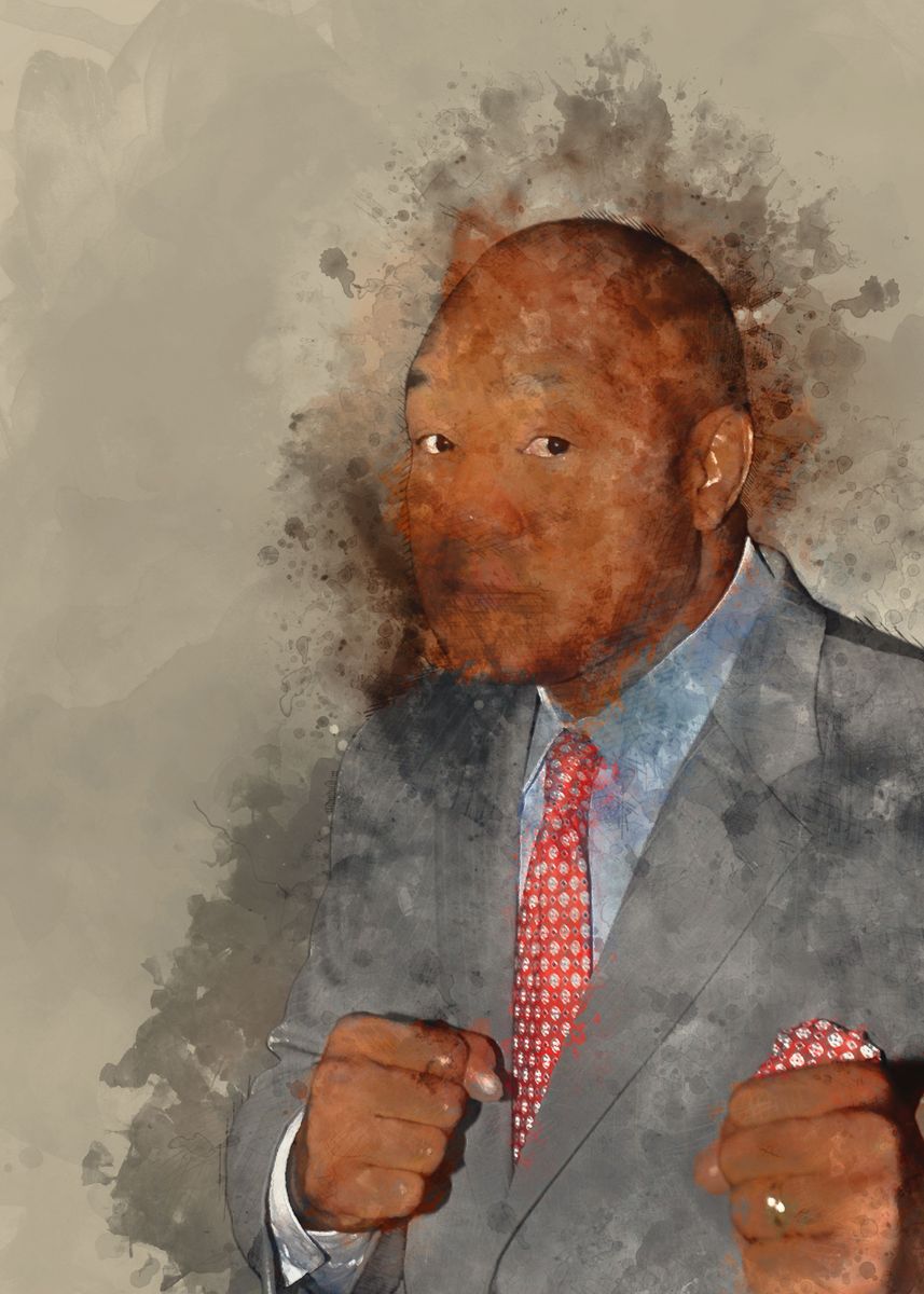 'George Foreman' Poster, picture, metal print, paint by ONONMADE STUDIO ...