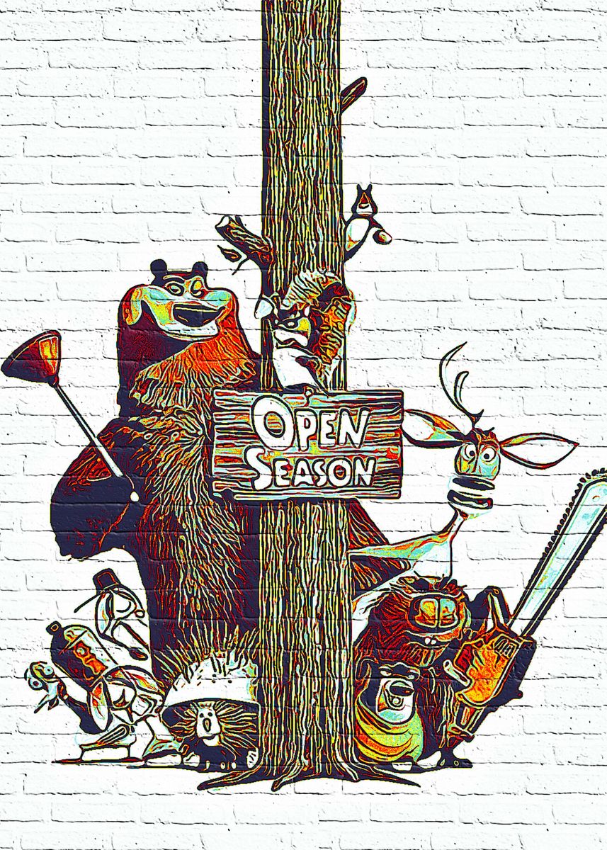 'Open Season 1' Poster, picture, metal print, paint by Elisa Woodard ...