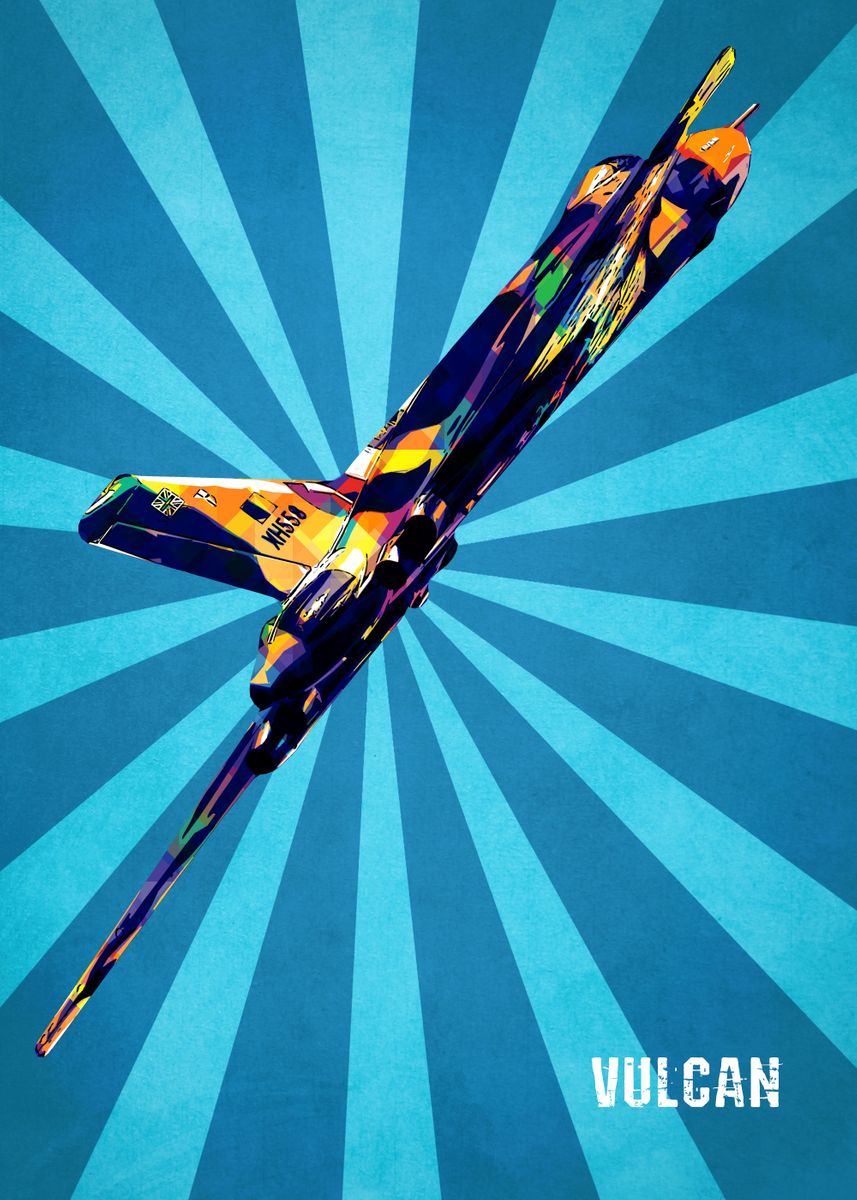 'Vulcan' Poster, picture, metal print, paint by Airpower Art | Displate