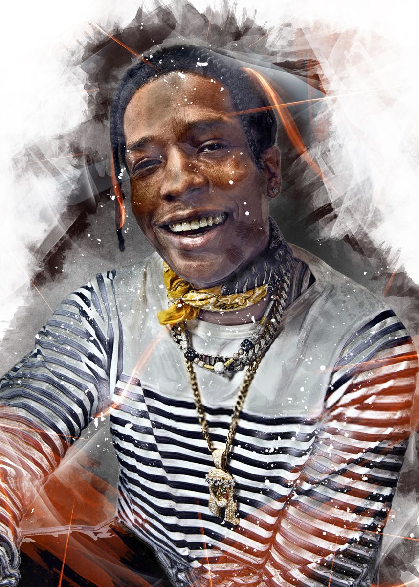 'ASAP Rocky' Poster by Denis Siggers | Displate