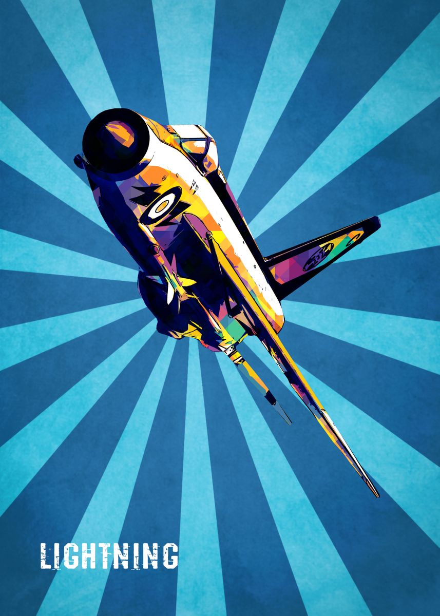 'Lightning' Poster, picture, metal print, paint by Airpower Art | Displate