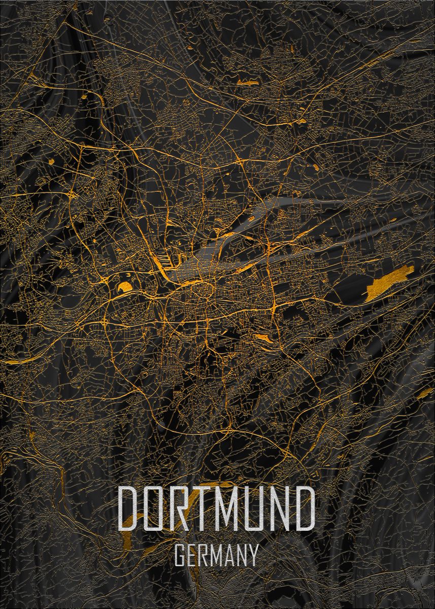 'Dortmund Germany' Poster, picture, metal print, paint by Coconut ...