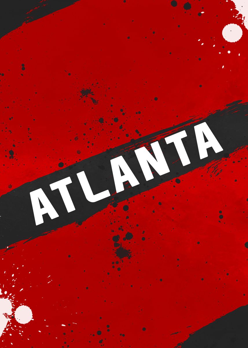 'ATLANTA' Poster, picture, metal print, paint by Bill Greenwater | Displate