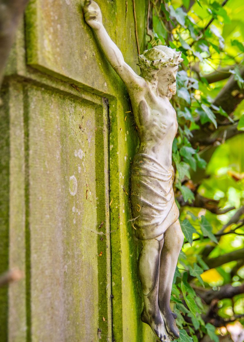 'Jesus with nature' Poster, picture, metal print, paint by Nicolas ...