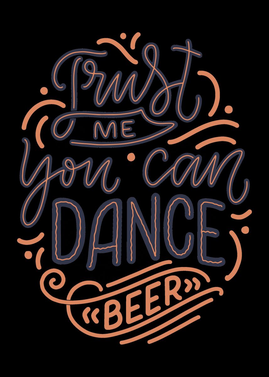 'Beer Dance' Poster, picture, metal print, paint by StonerPlates | Displate