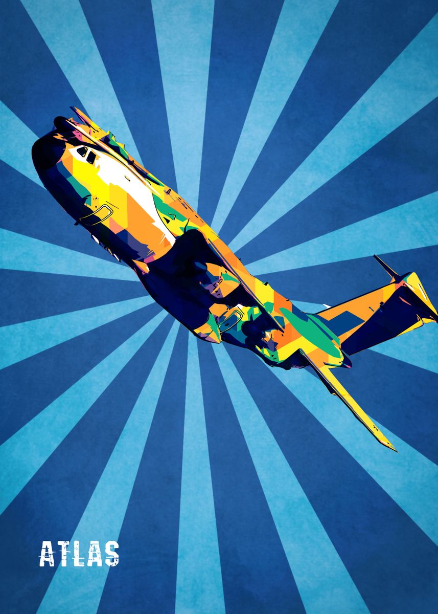 'Atlas' Poster, picture, metal print, paint by Airpower Art | Displate