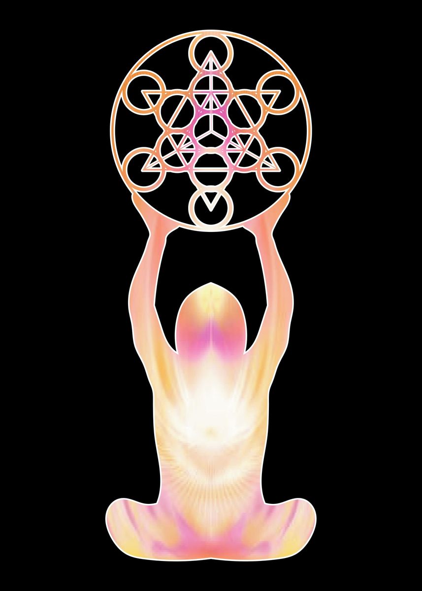 'Metatron Zen Yoga Dmt Om' Poster, picture, metal print, paint by ...