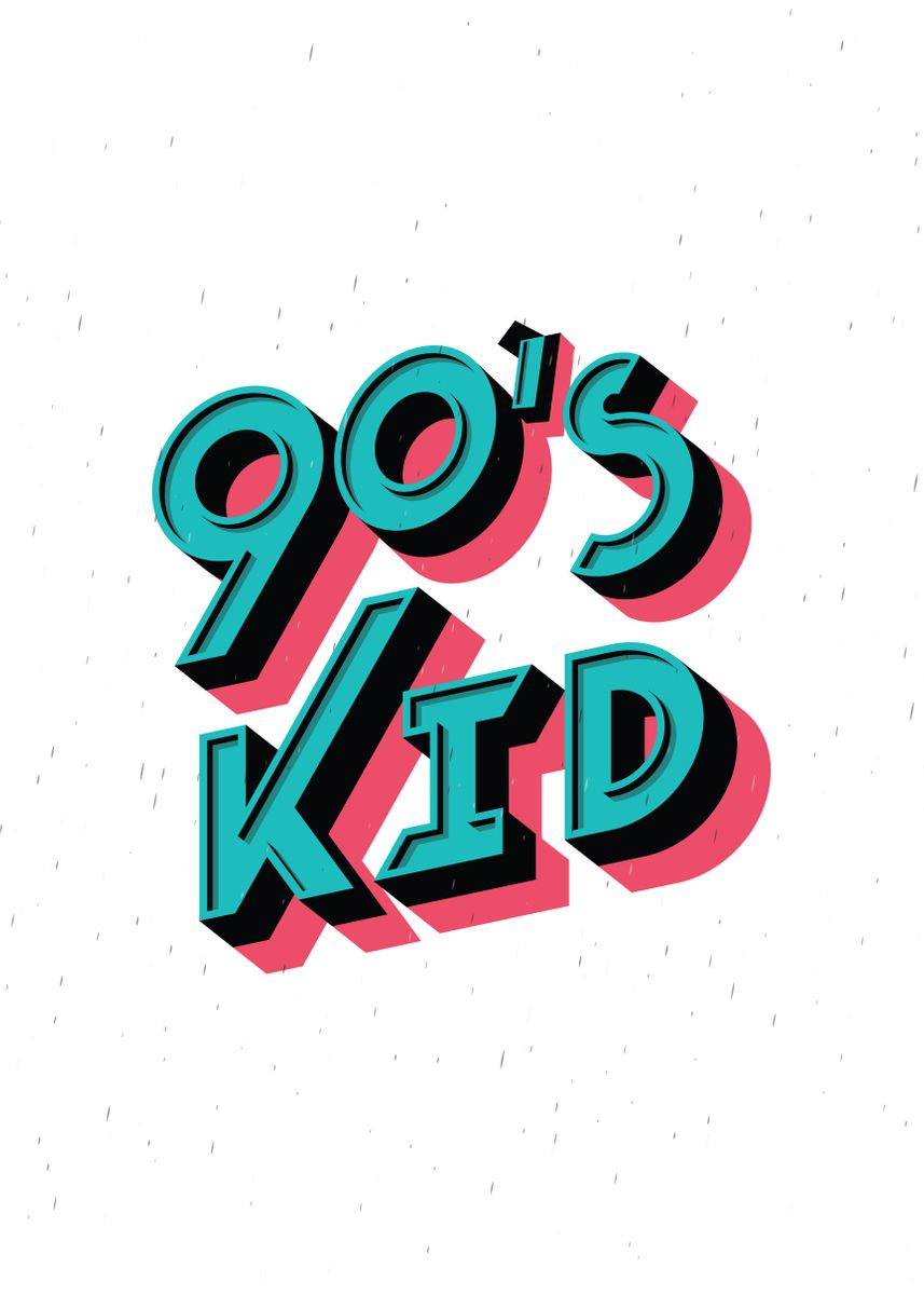 '90s kid W' Poster, picture, metal print, paint by Ekkswai Artworks ...