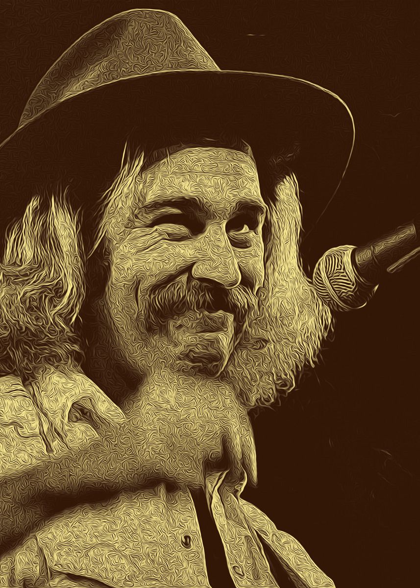'Jimmy Buffett Vintage 2' Poster, picture, metal print, paint by Oizy ...