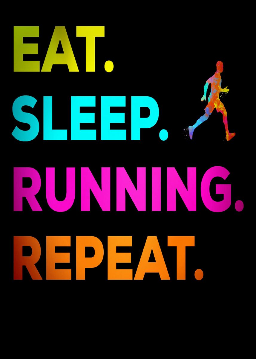 'Running jogging sport' Poster by sytacdesign | Displate