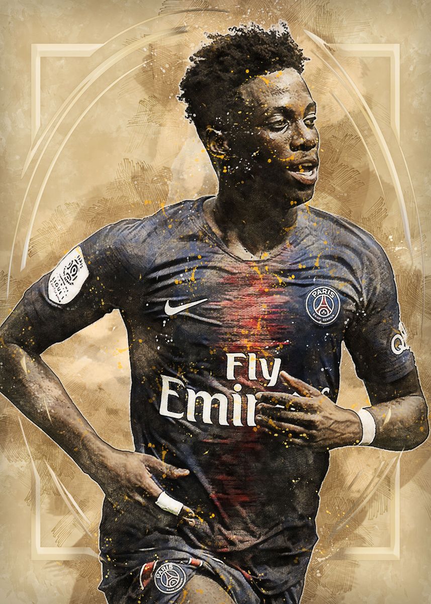'Timothy Weah' Poster, picture, metal print, paint by Buster Rameau ...