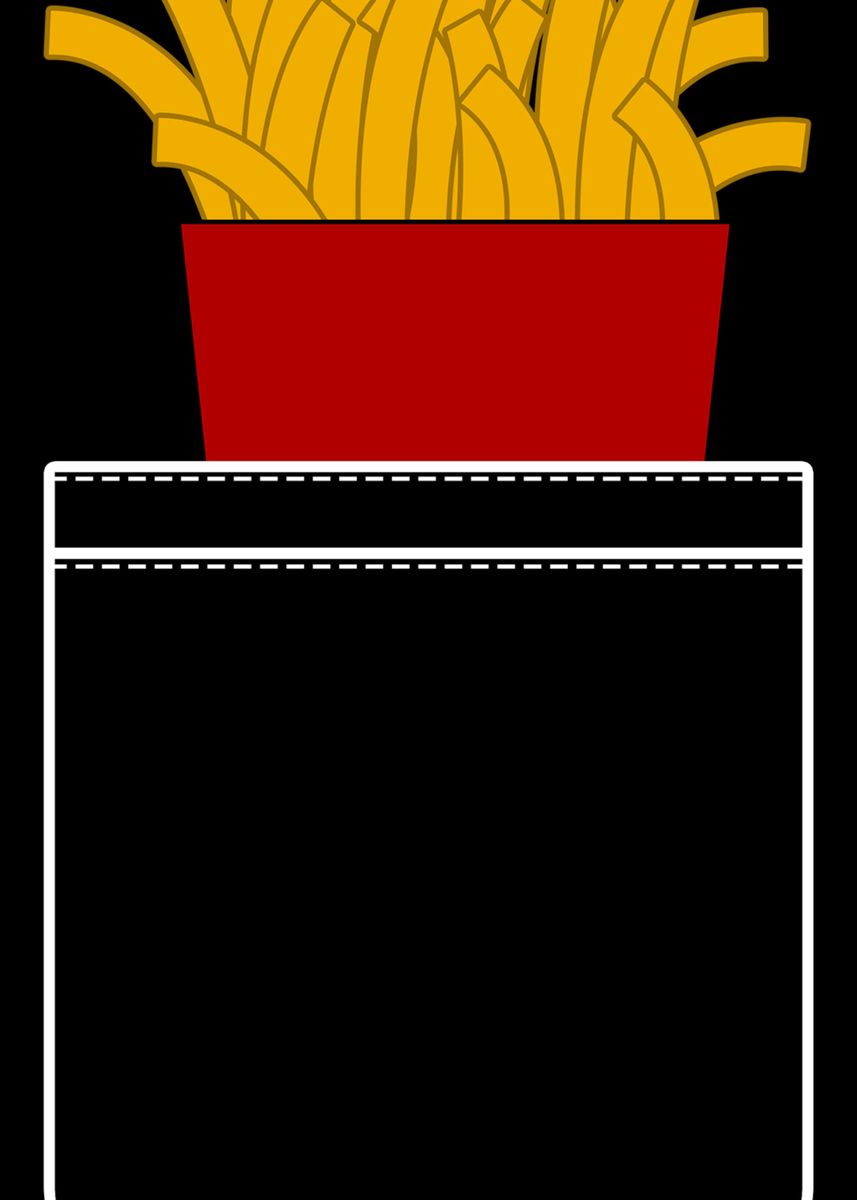 'Pocket French Fries' Poster, picture, metal print, paint by John ...