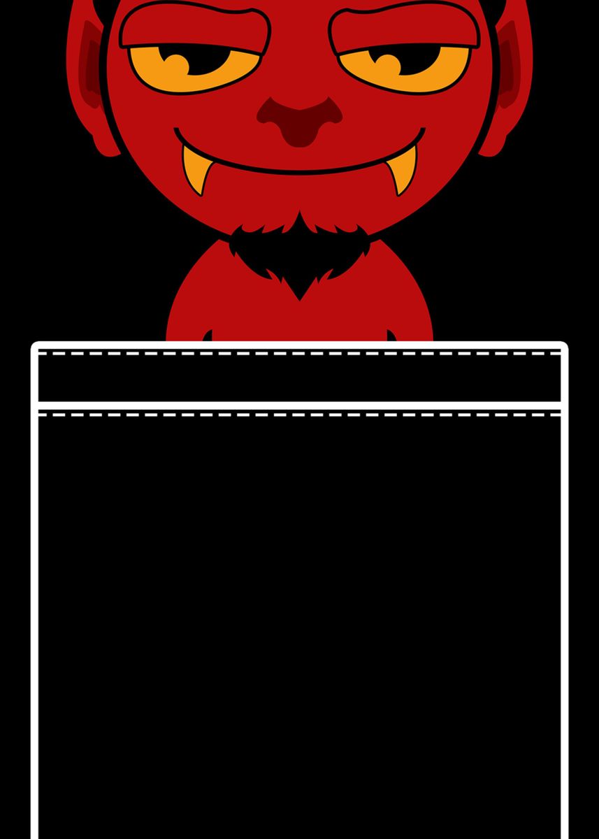 'Pocket Devil' Poster, picture, metal print, paint by John DonJoe ...