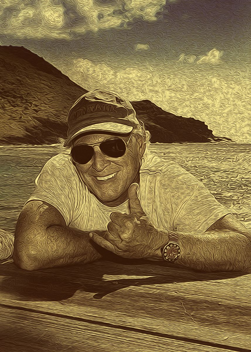 'Jimmy Buffett Vintage 14' Poster, picture, metal print, paint by Oizy ...