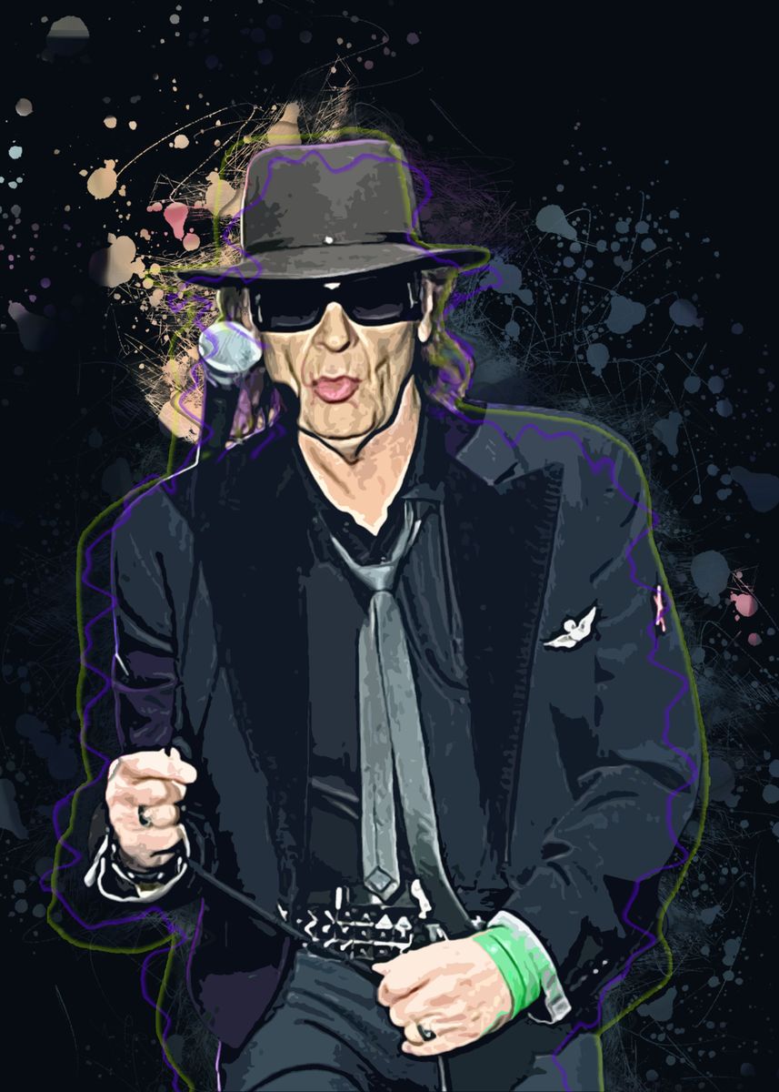 'Udo Lindenberg' Poster, picture, metal print, paint by OOM TEAM | Displate