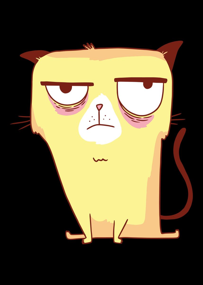 'Bad mood' Poster, picture, metal print, paint by Stefanie Herrmann ...