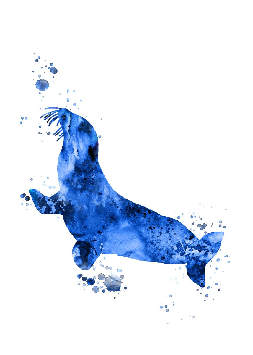 'Sea lion ' Poster by RosaliasArt | Displate