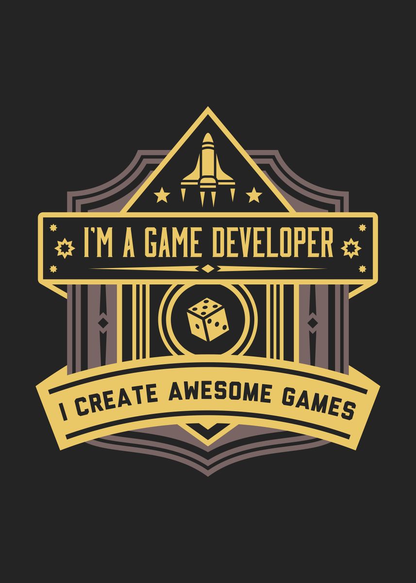 'I Am Game Developer' Poster by Arini Rusda | Displate