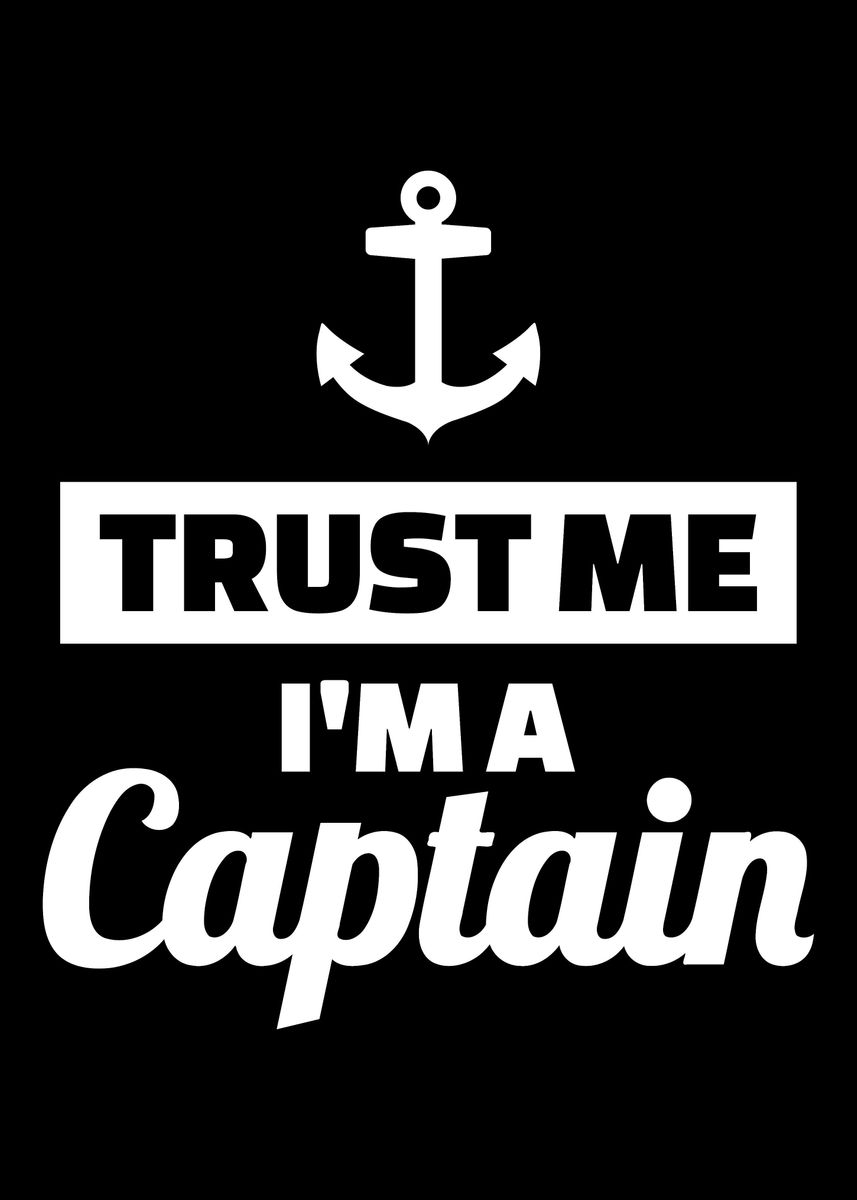 'Captain' Poster, picture, metal print, paint by Designzz | Displate