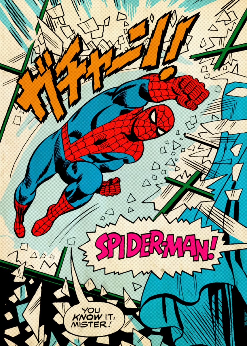 'Spidey' Poster, picture, metal print, paint by Marvel | Displate